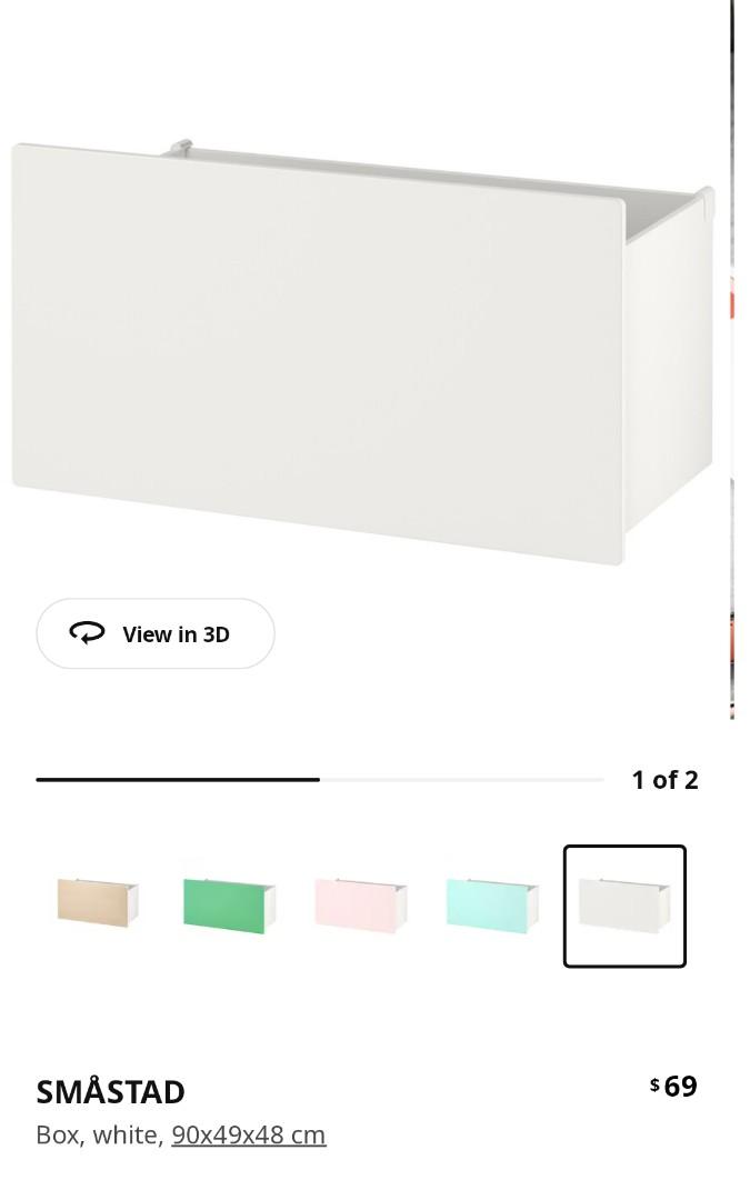 IKEA SMASTAD Bench and Drawer Box, Furniture & Home Living, Furniture ...