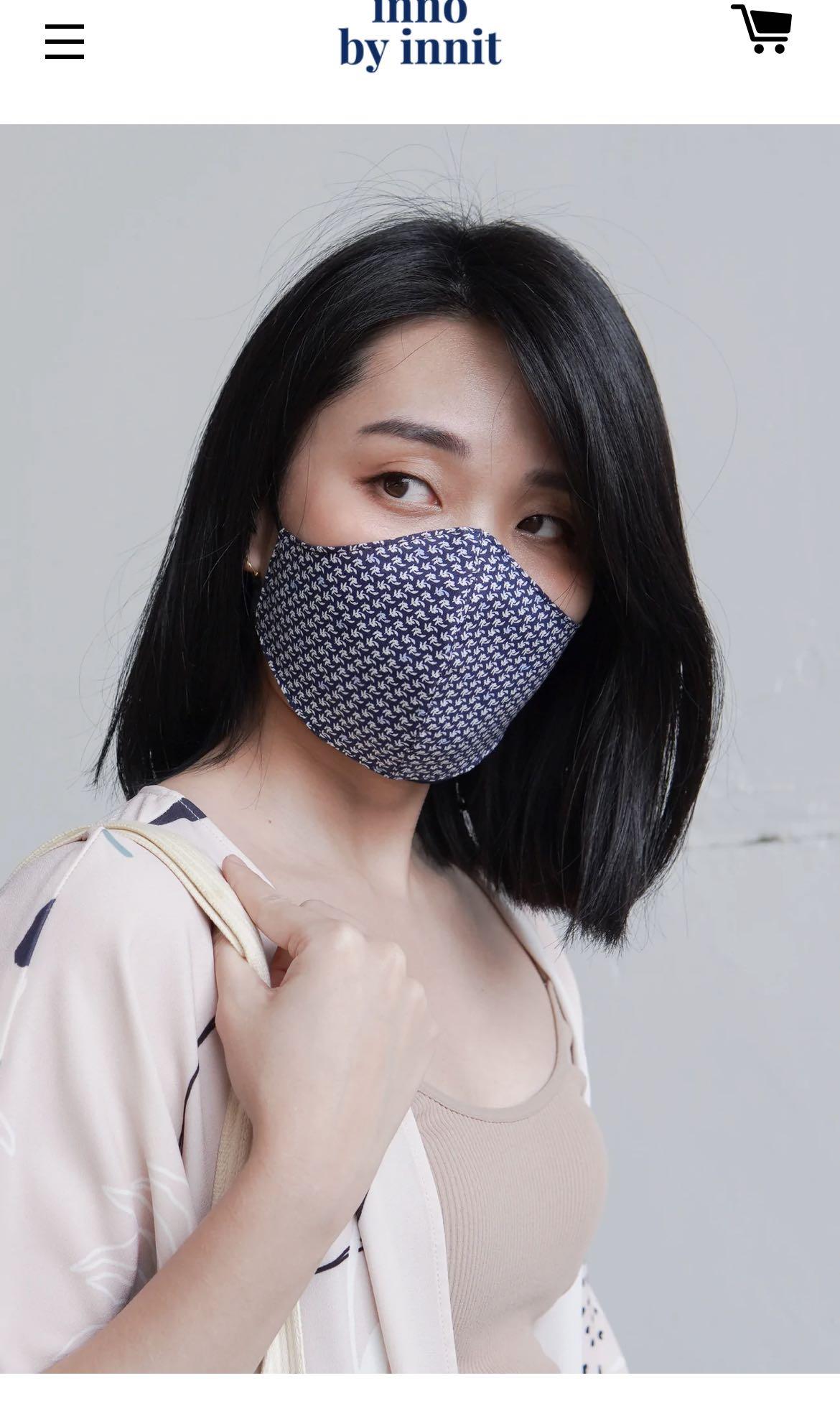 Inno by Innit Pygmy reversible mask, Health & Nutrition, Face Masks ...