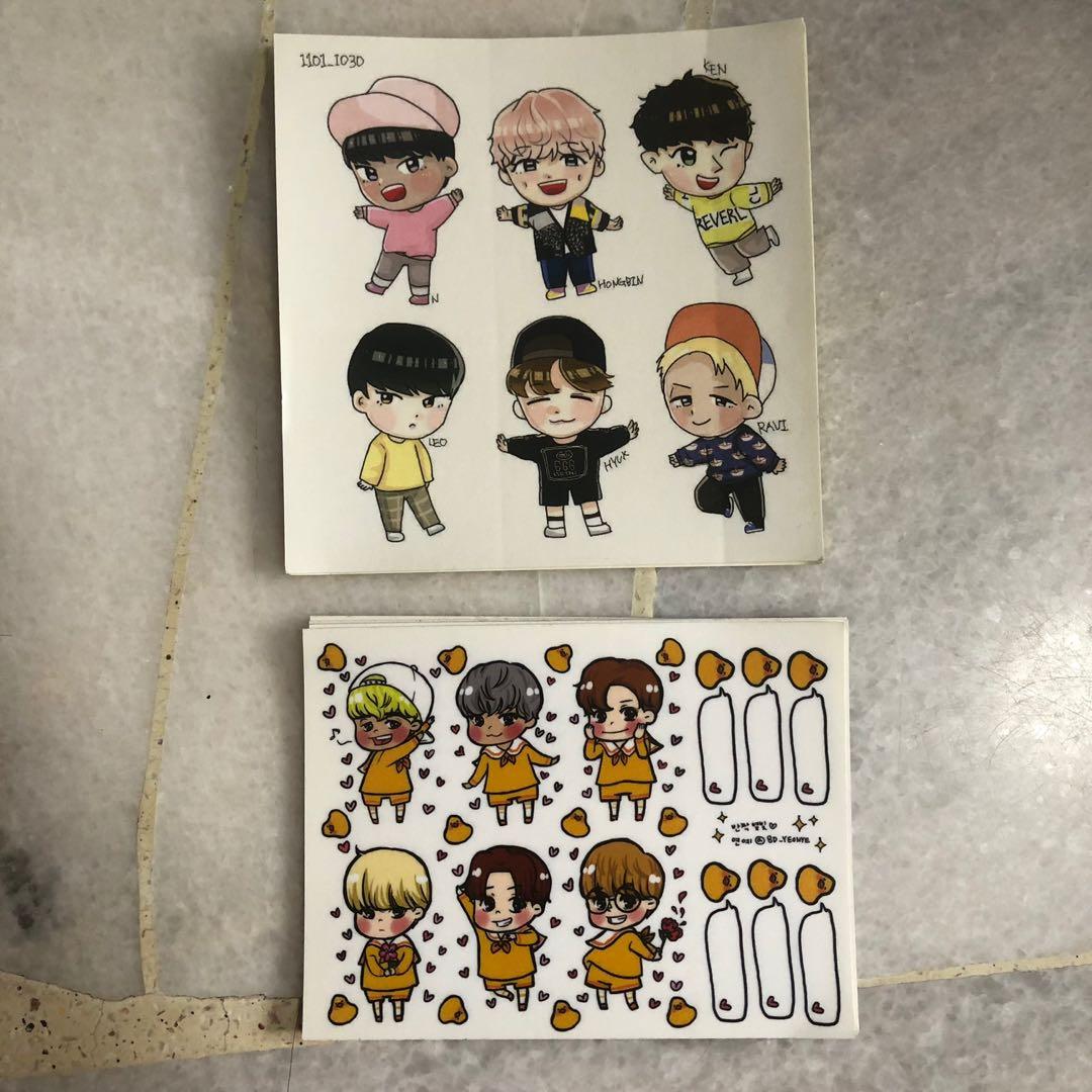 [INSTOCK] $3 VIXX N Leo Ken Ravi Hongbin Hyuk Fanart Fan Cartoon Cute ...