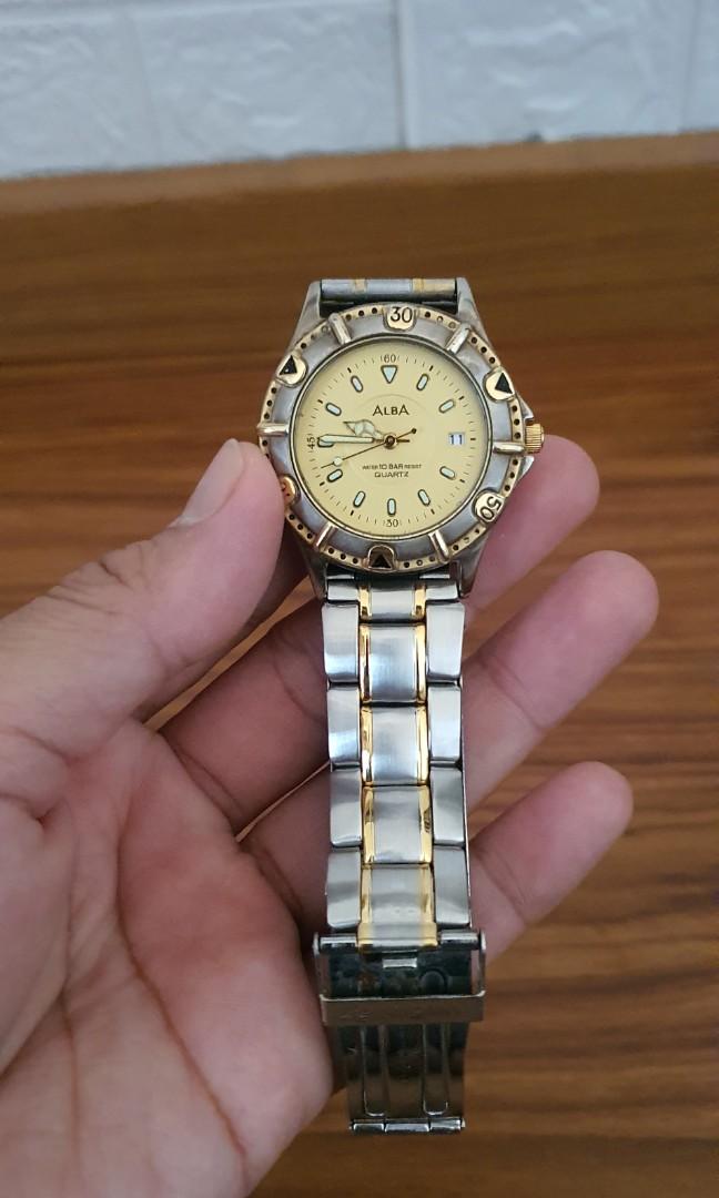 Jam Tangan Stainless Steel Alba Vintage (Original) barang antik, Barang ...