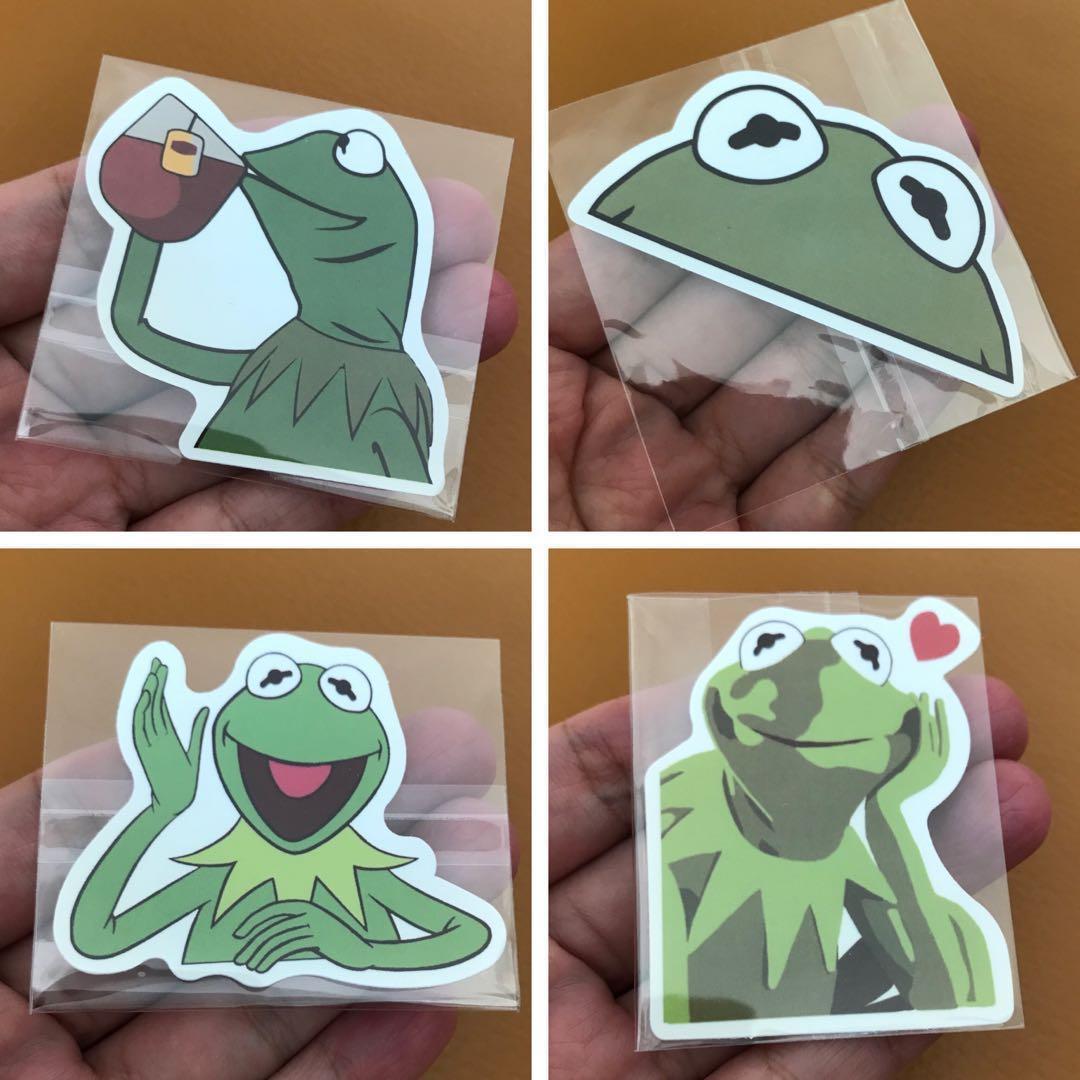 Kermit the frog Jurassic park dinosaur Muppets stickers $0.80 each ...