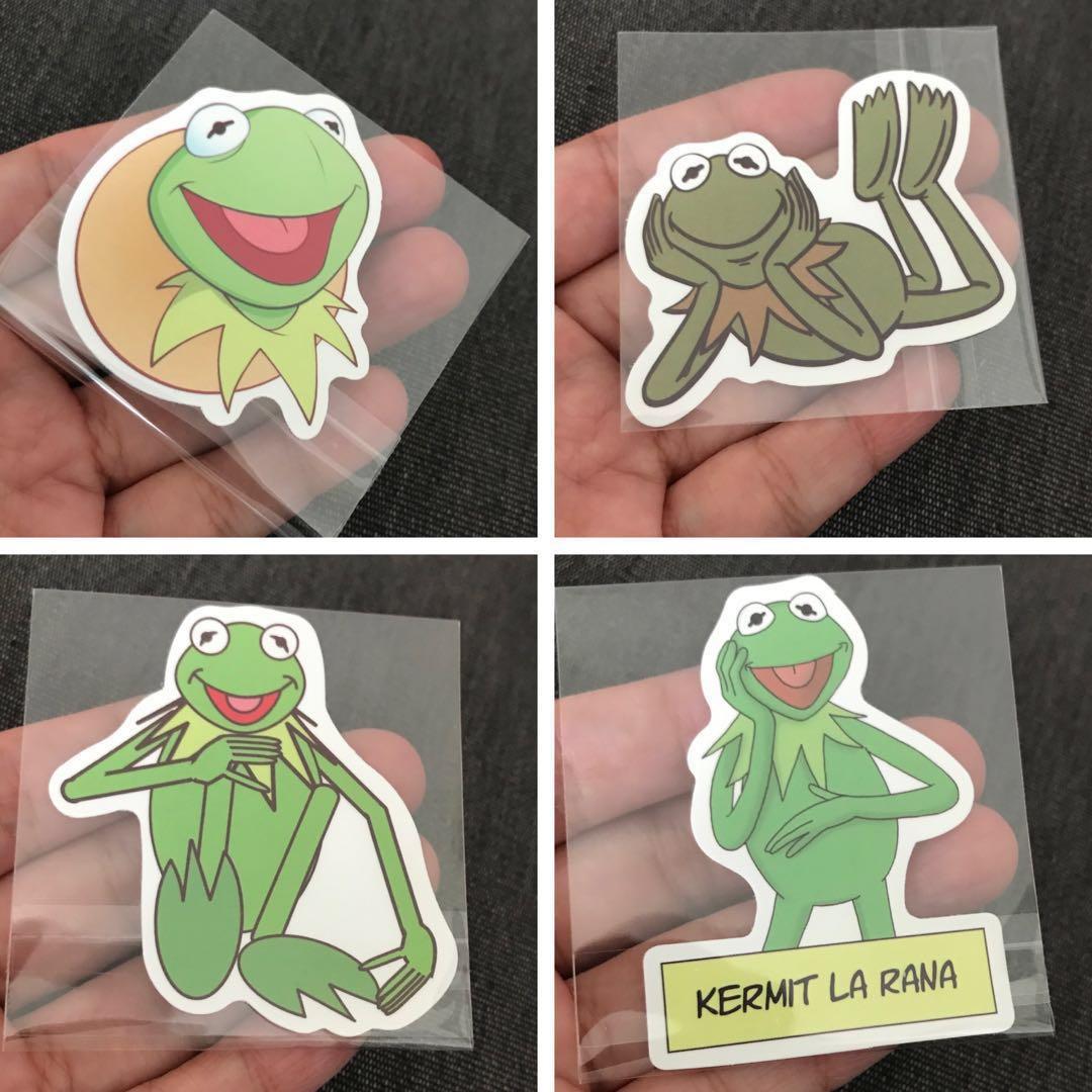Kermit the frog Jurassic park dinosaur Muppets stickers $0.80 each ...
