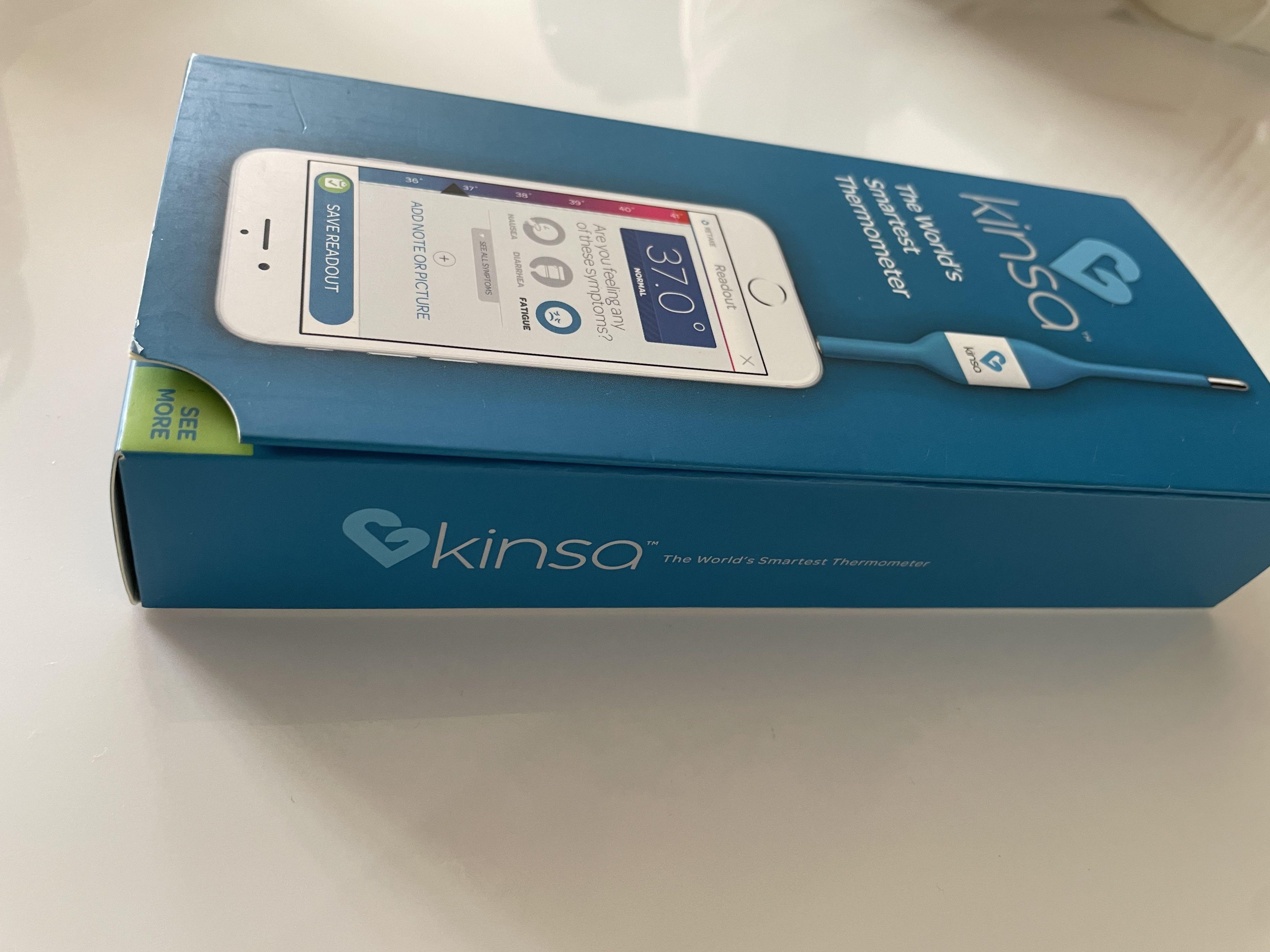 KINSA Smart Stick Digital Thermometer | Downloadable App (Free), Health & Nutrition ...