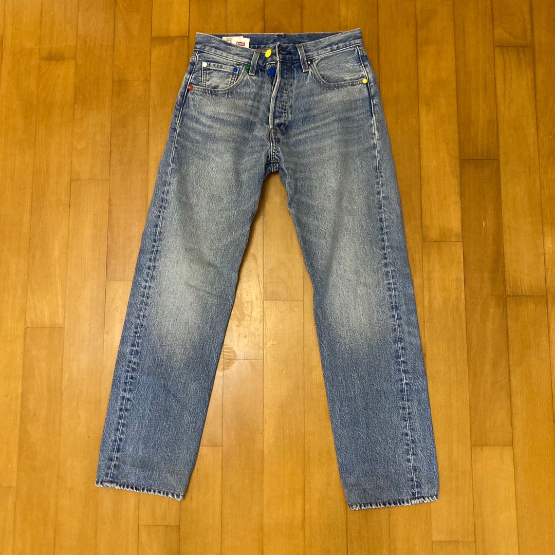 Levis 501 rare lego version light wash, 女裝, 褲＆半截裙, 牛仔褲、Leggings on ...