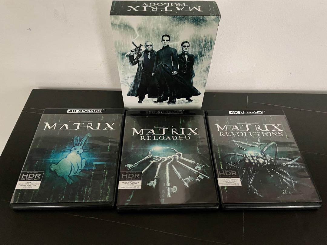 Matrix Trilogy Box Set 4K Blu Ray, Hobbies & Toys, Music & Media, CDs ...