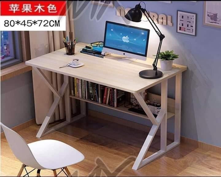 Metal Leg Computer Table with Undershelf, Furniture & Home Living ...