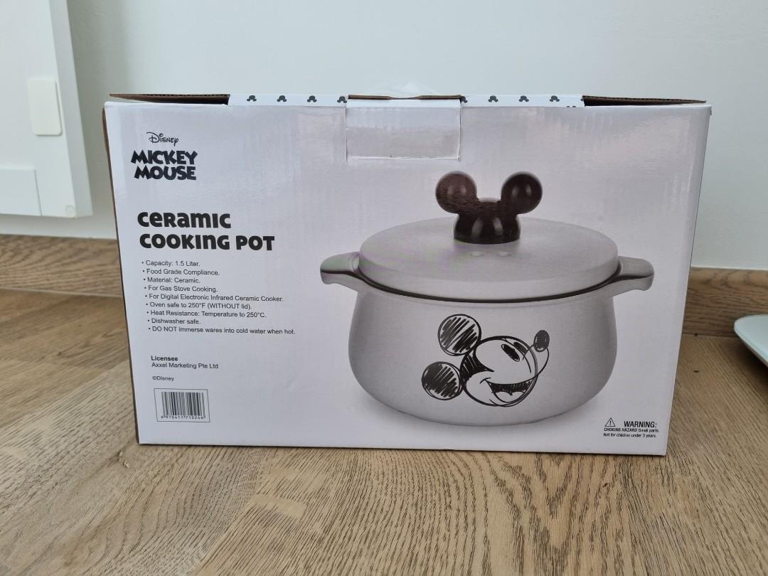 Mickey mouse Ceramic Cooking Pot (1.5l), Furniture & Home Living ...