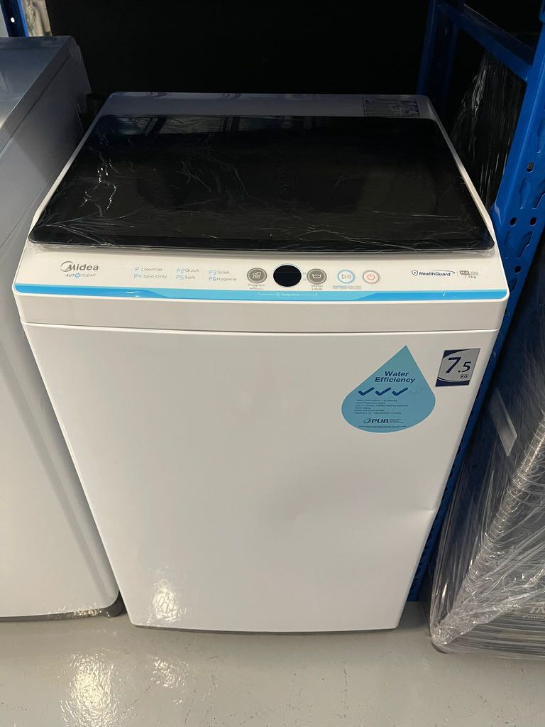 MIDEA 7.5KG TOP LOAD WASHER MA100W75, TV & Home Appliances, Washing ...