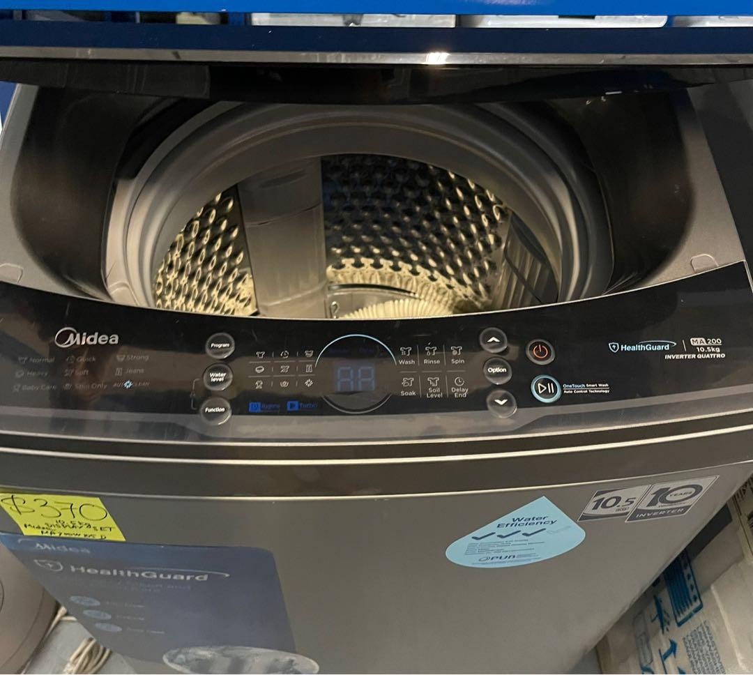 MIDEA MA200W105D TOP LOAD WASHER (10.5KG) Display set/ New $370 One ...