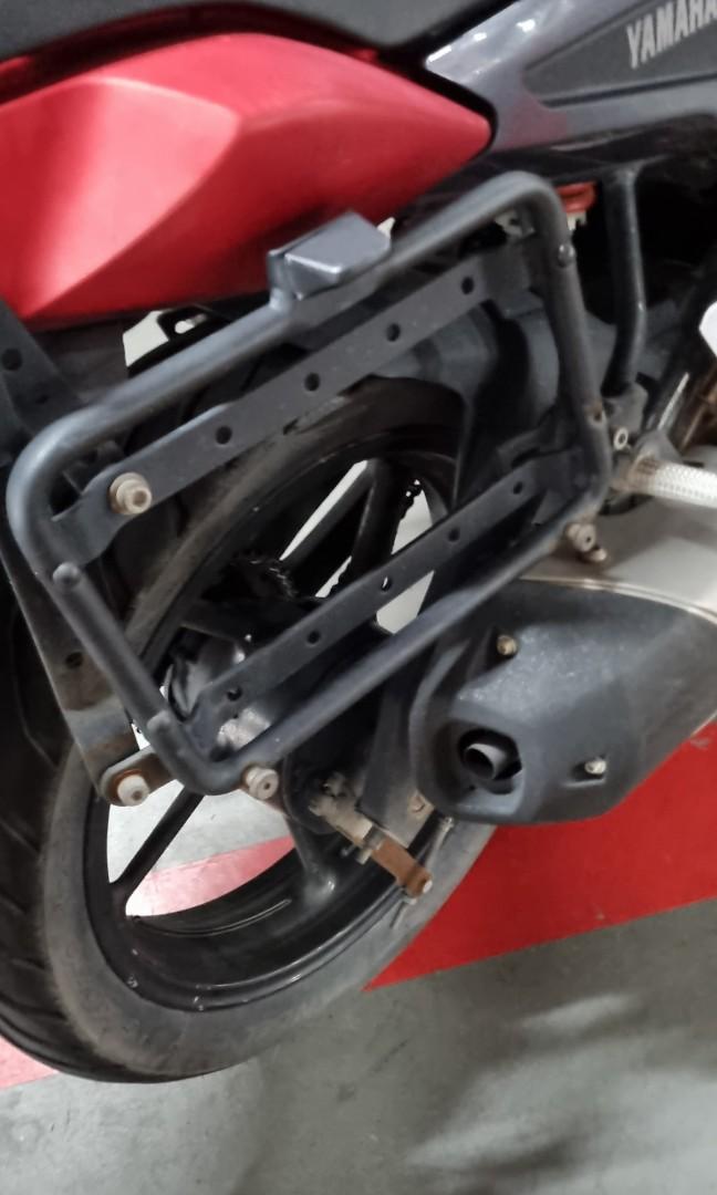 Motorcycle rack for side top box, Motorcycles, Motorcycle Accessories ...