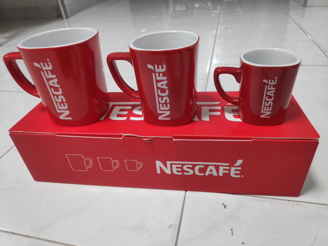 Nescafe 3 sizes mugs, Furniture & Home Living, Kitchenware & Tableware ...