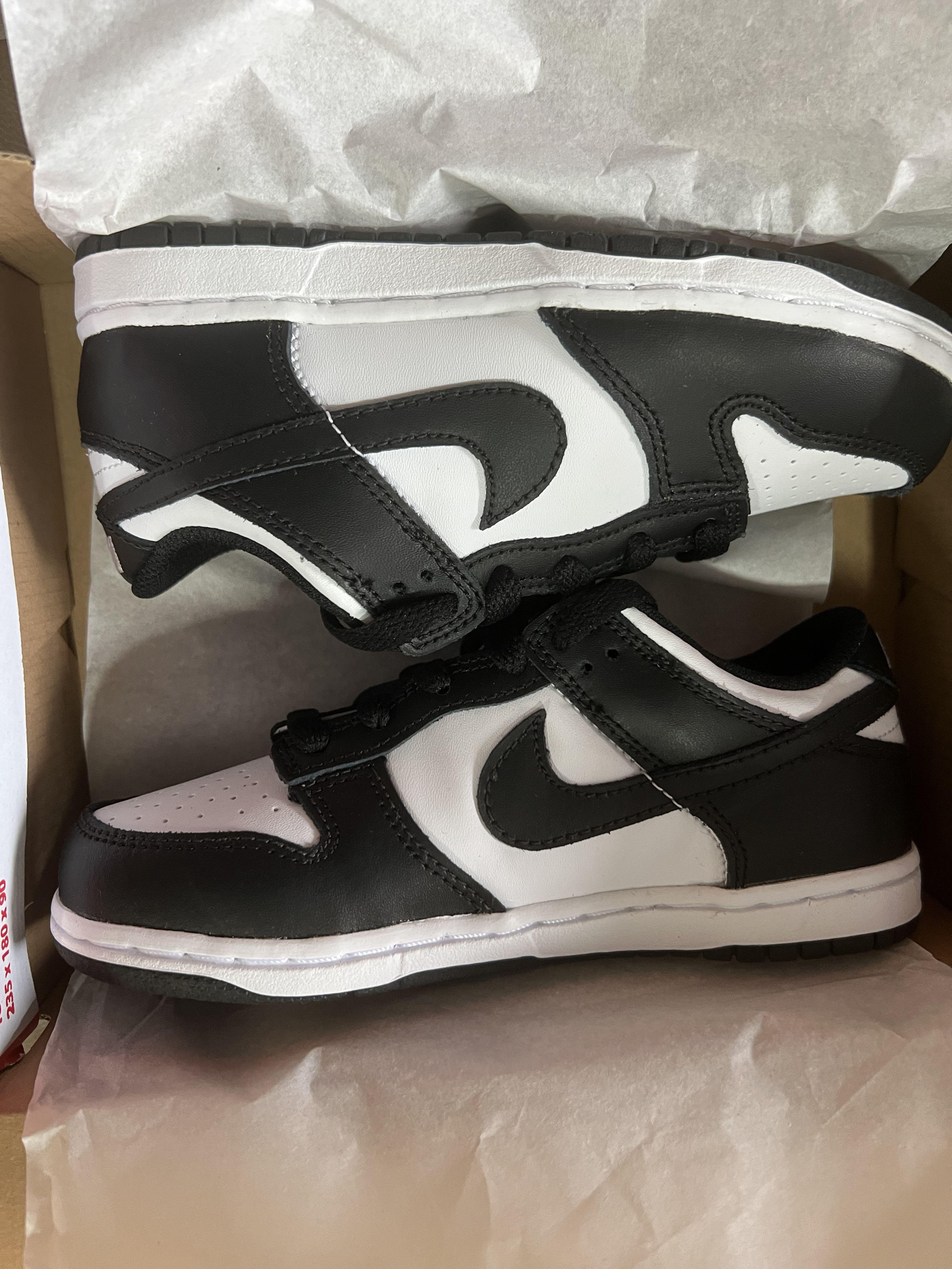 Nike panda dunks low PS (kids), Babies & Kids, Babies & Kids Fashion on ...