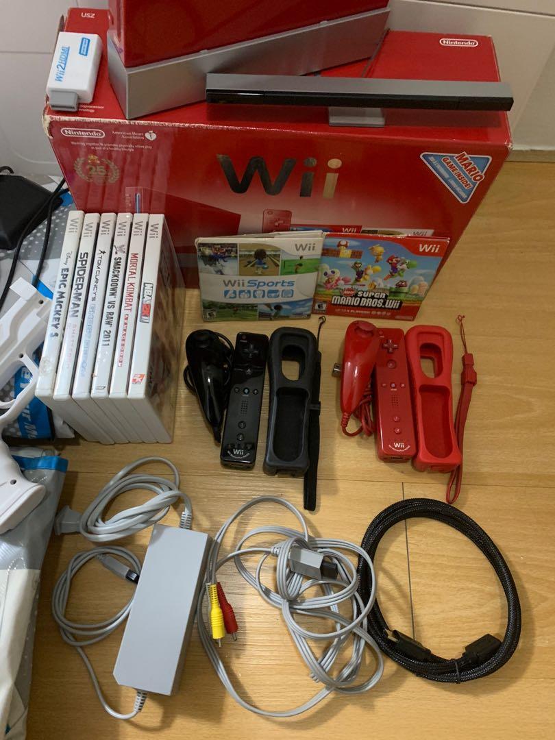 **Final price already**Nintendo Wii special edition red with extras ...