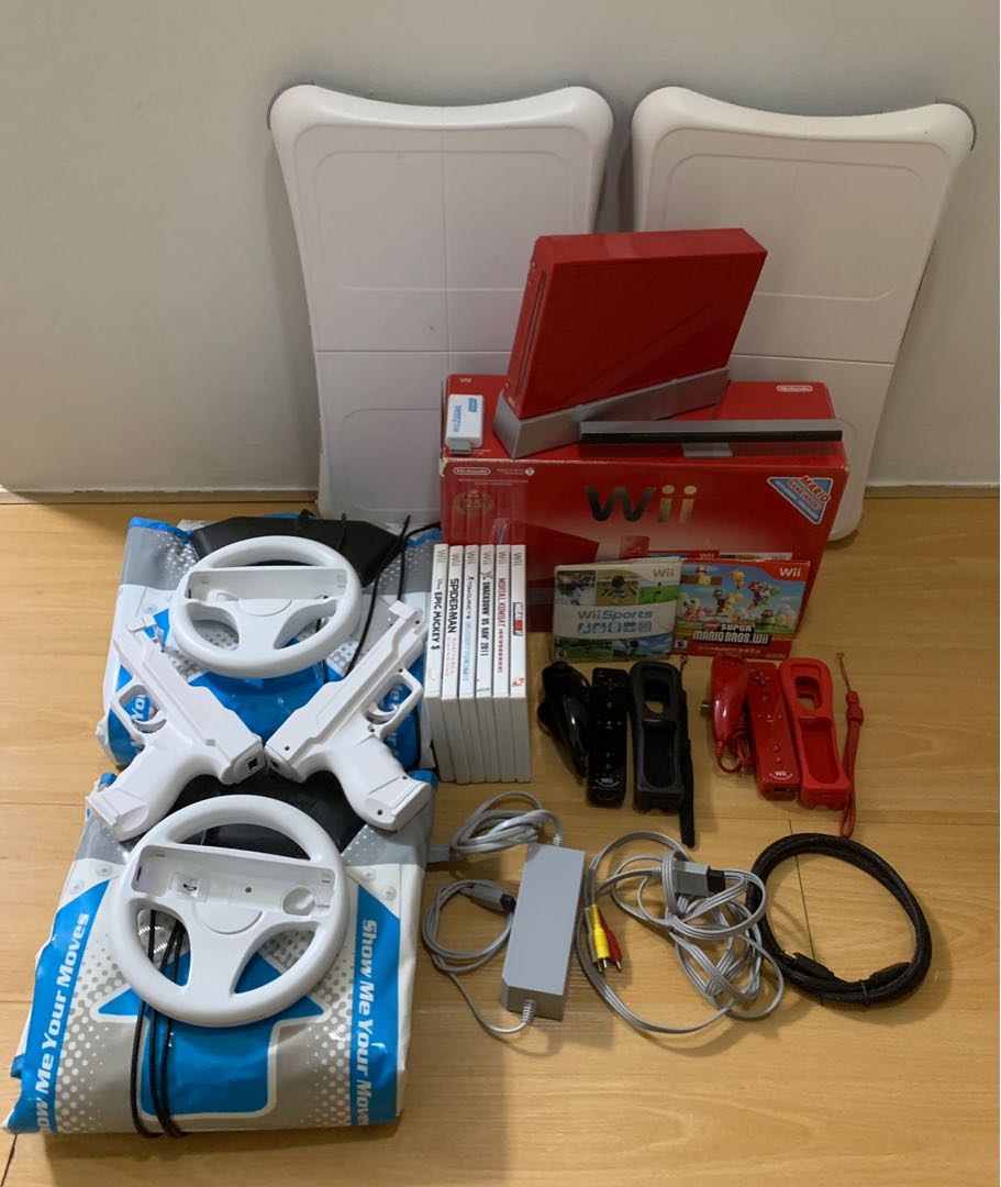 **Final price already**Nintendo Wii special edition red with extras ...
