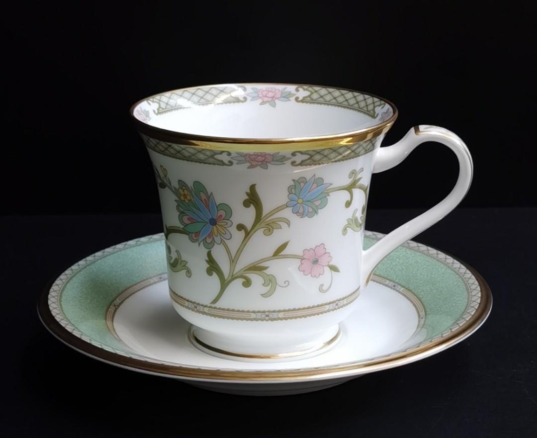 Noritake 2 Sets Made in Japan Yoshino Green 9983 Bone China American ...