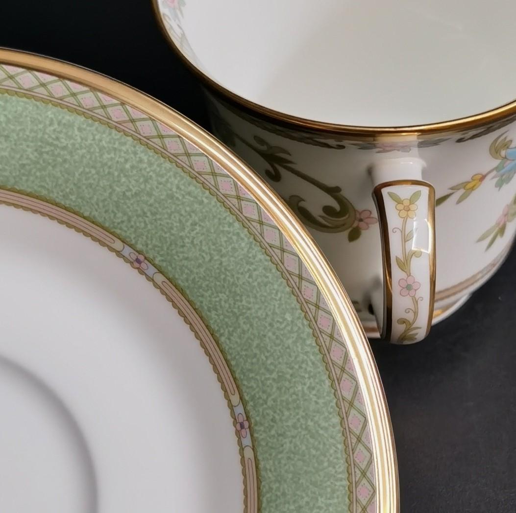 Noritake 2 Sets Made in Japan Yoshino Green 9983 Bone China American ...