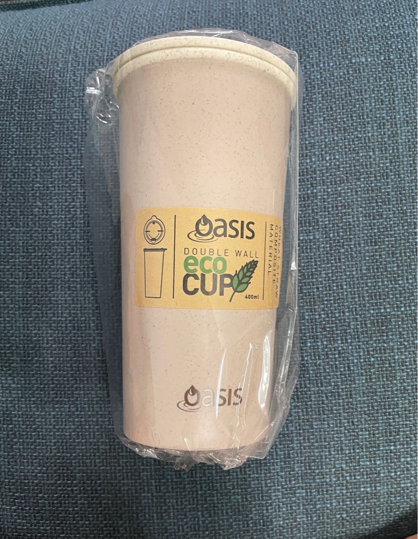 Oasis Double Wall Eco Cup 400ml, Everything Else on Carousell