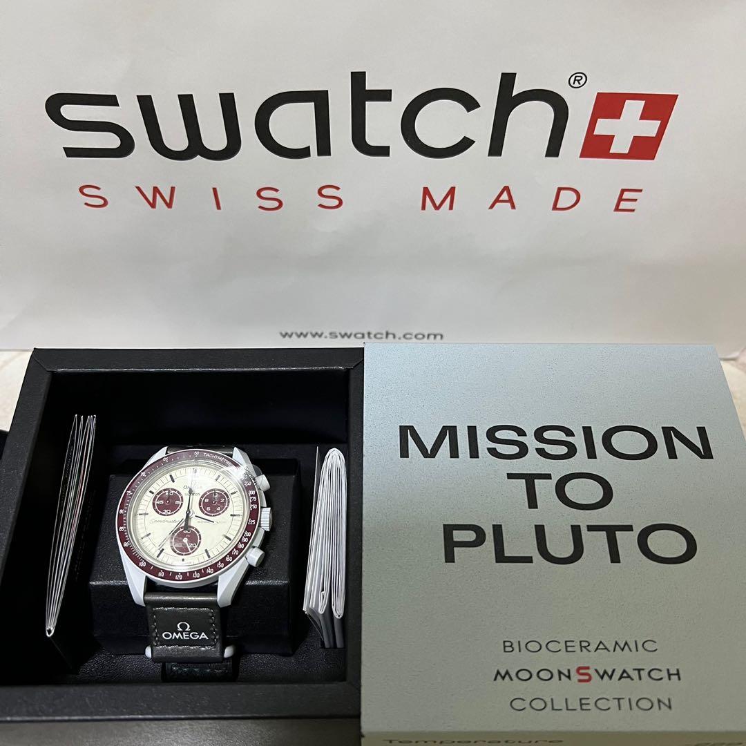 Omega x Swatch Pluto Mission To Pluto, Luxury, Watches on Carousell