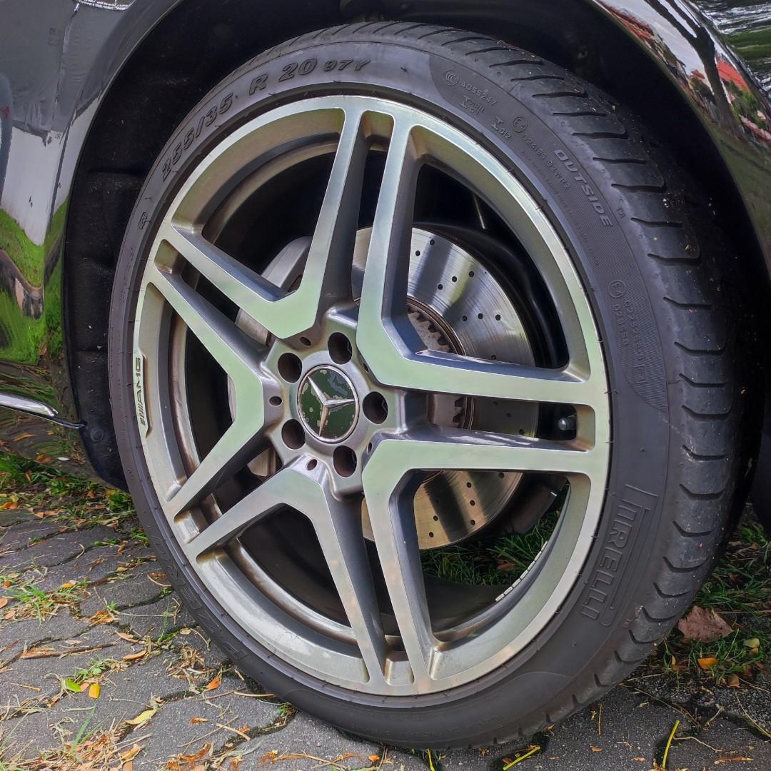 *Original* Mercedes-Benz AMG Staggered 20" 5 Twin-Spoke Rims & Tyres ...