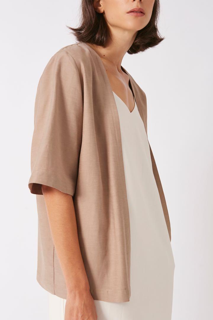 OSN Linen overshirt, Women's Fashion, Tops, Shirts on Carousell