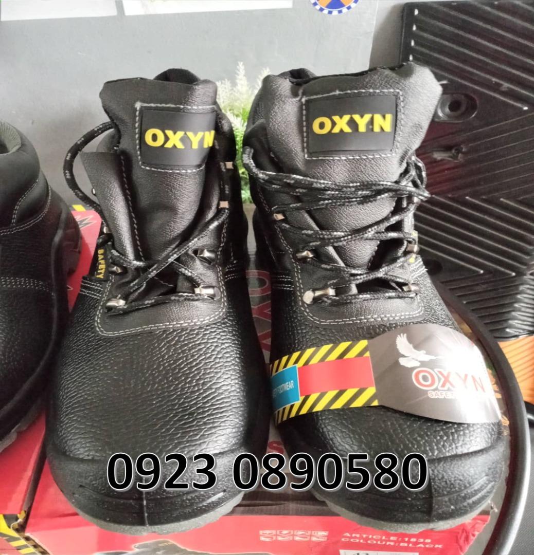 Oxyn safety shoes 18, Men's Fashion, Footwear, Boots on Carousell