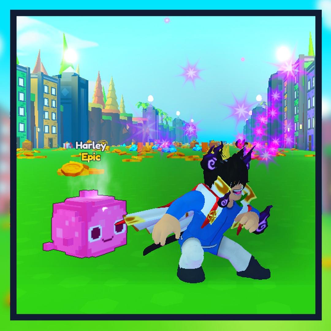 Pet Simulator X Pixel Pink Slime 900B Power in HardCore, Video Gaming ...