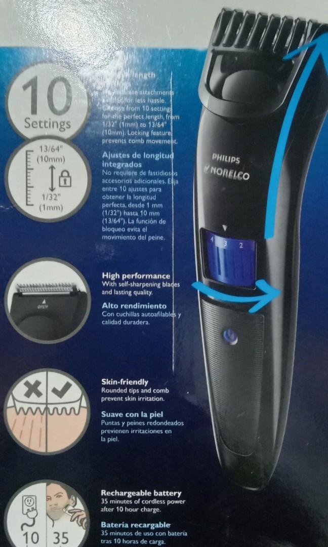 PHILIPS NORELCO BEARD TRIMMER BUILT IN, Men's Fashion, Watches ...