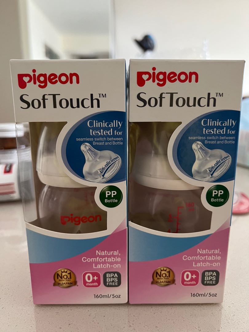 Pigeon Softouch Tm Peristaltic Plus PP 160ml SS, Babies & Kids, Nursing ...