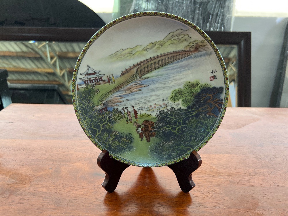 Plate Chinese Art Lake Decoration / Hiasan Tasik Seni Cina Pinggan ...