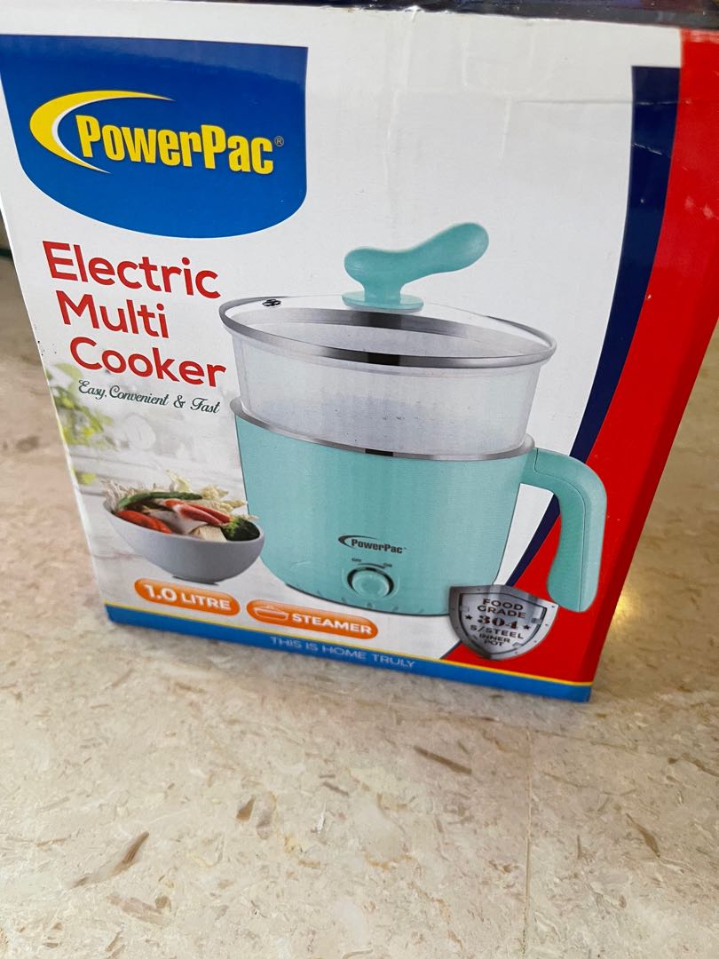 Power pac electric multi cooker with steamer, TV & Home Appliances ...