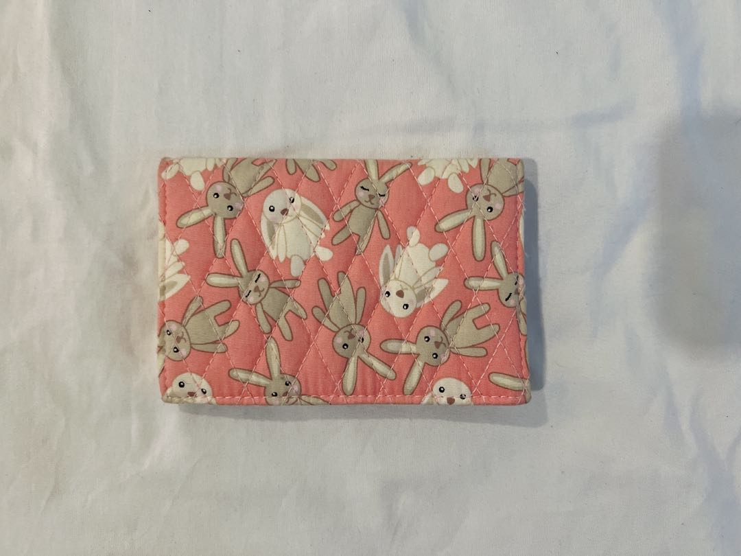 Preloved pink bunny Naraya card wallet Thai brand, Women's Fashion ...