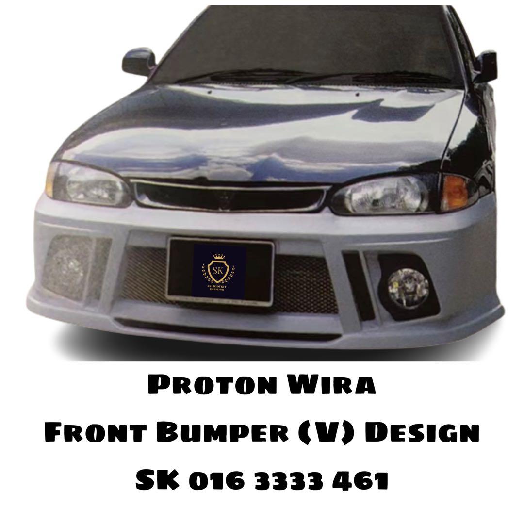 Proton Wira Front Bumper (V) Design, Auto Accessories on Carousell