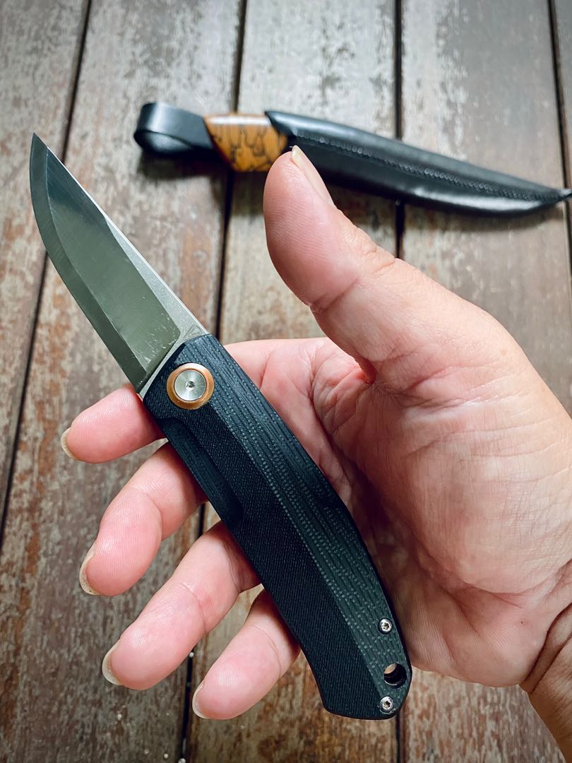 Rare Folding puukko - Stedemon Vouking, Sports Equipment, Hiking ...