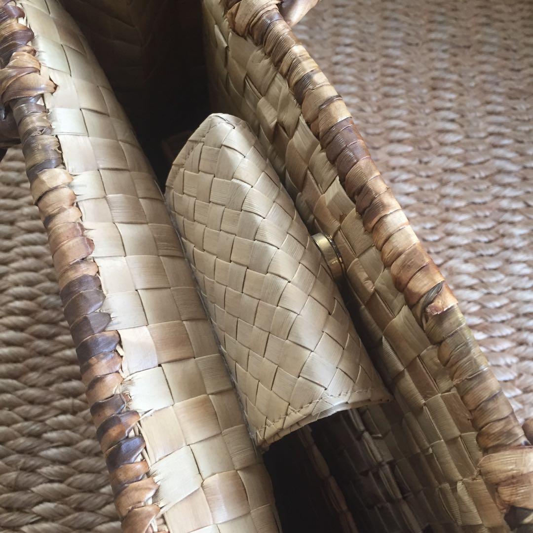 Rattan Woven Bayong Bag, Women's Fashion, Bags & Wallets, Beach Bags on ...