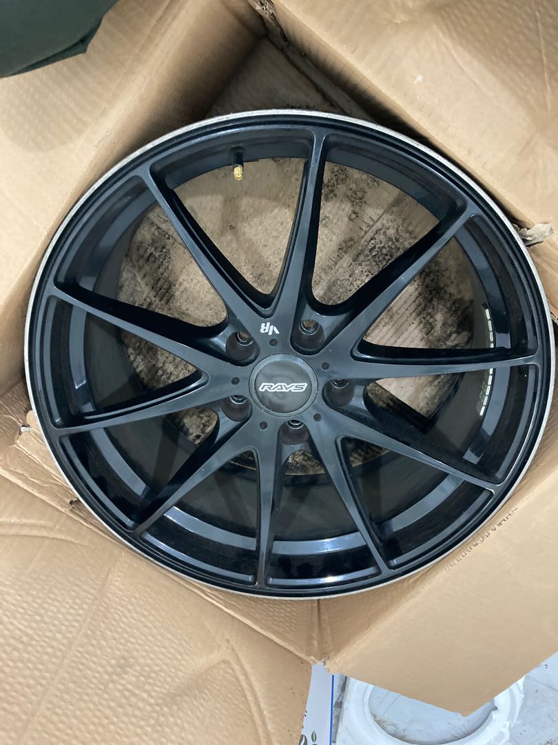 RAYS 18 inch Rims, Car Accessories, Tyres & Rims on Carousell