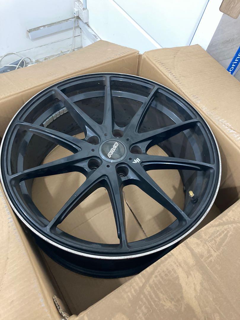 RAYS 18 inch Rims, Car Accessories, Tyres & Rims on Carousell