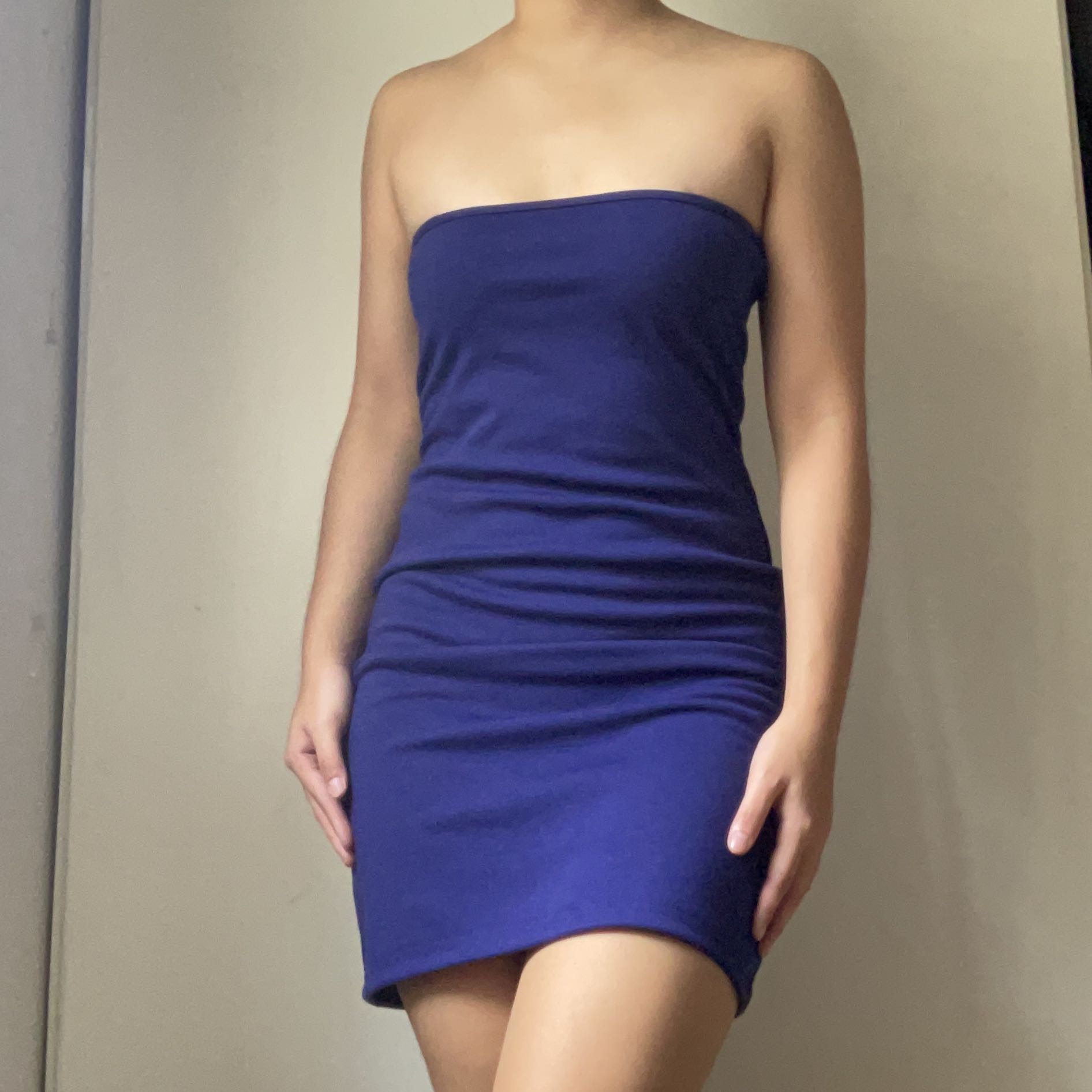 Royal Blue Tube Dress, Women's Fashion, Dresses & Sets, Dresses on ...