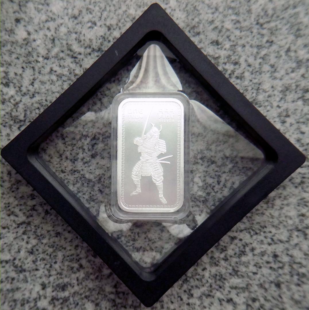 S7. Samurai Silver Bar 1 oz Silver + Capsule, 其他, 其他 - Carousell