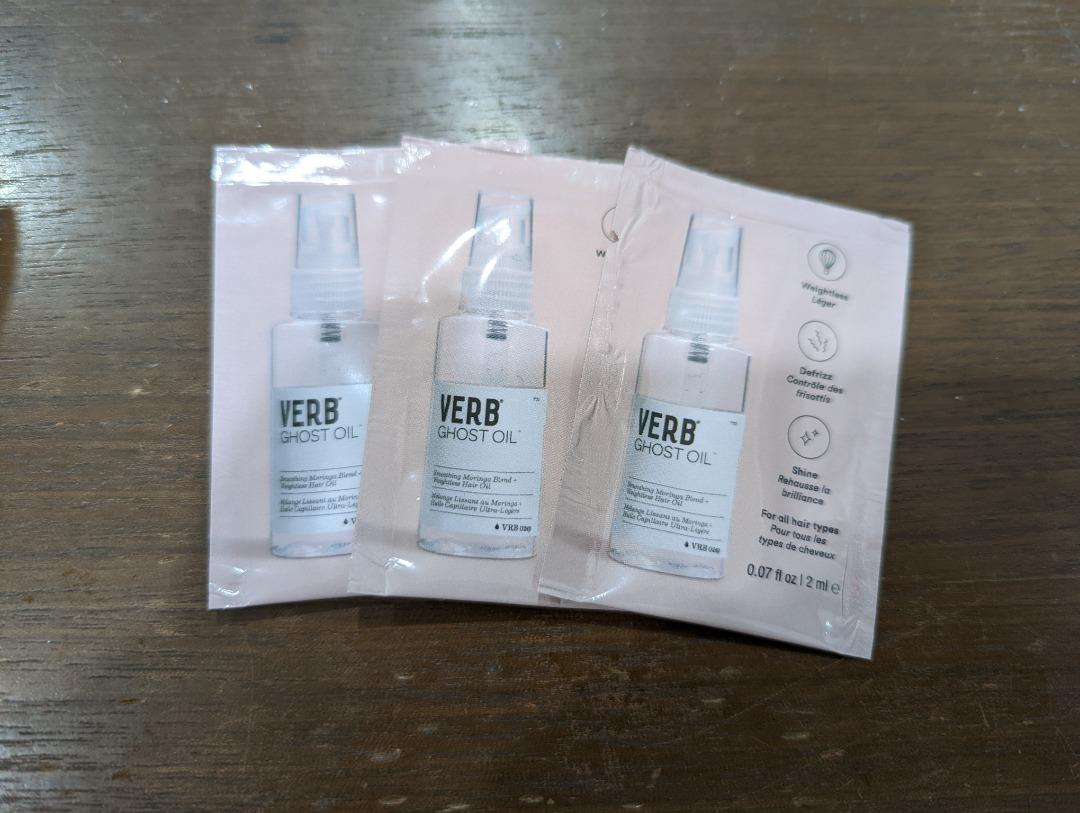 {Sample} 3 x Verb Ghost Oil 2ml, Beauty & Personal Care, Hair on Carousell