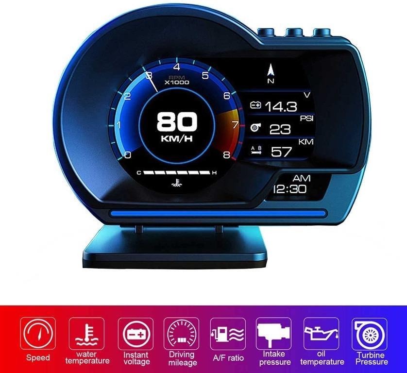 [SG stock] YUGUANG 4" Head up Display, Car HUD Display for Cars OBD2 ...