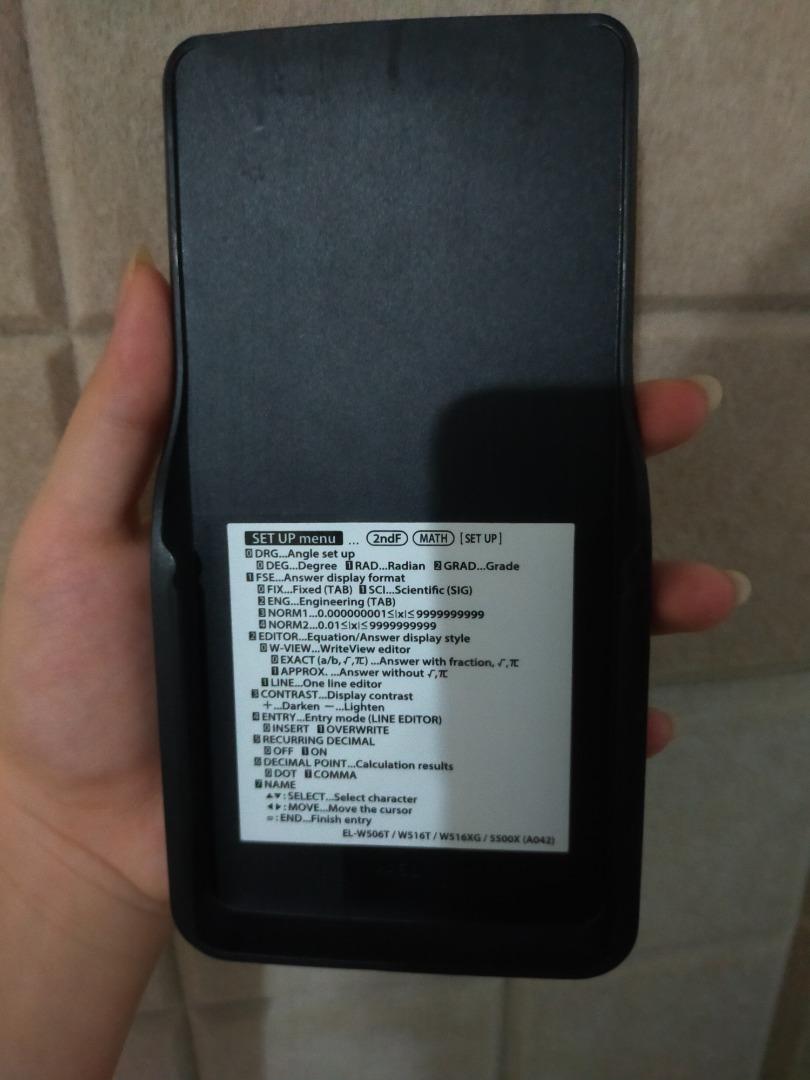 SHARP EL-W506T scientific calculator, Mobile Phones & Gadgets, Other Gadgets on Carousell