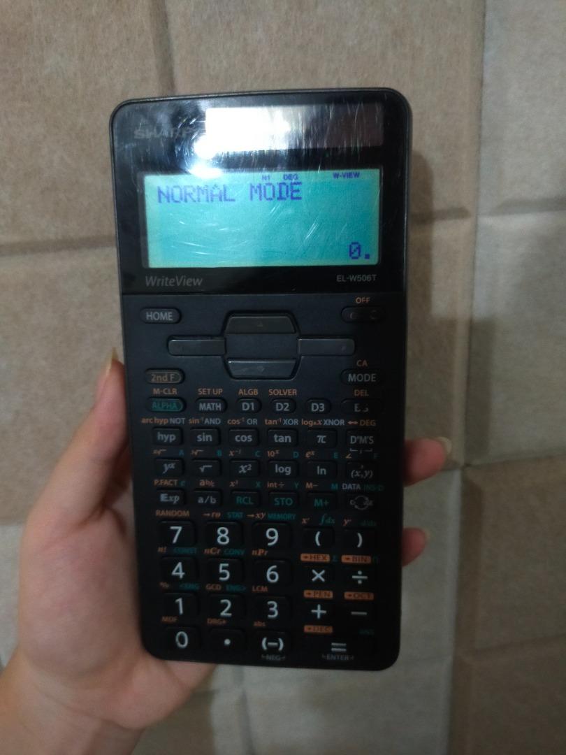 SHARP EL-W506T scientific calculator, Mobile Phones & Gadgets, Other Gadgets on Carousell