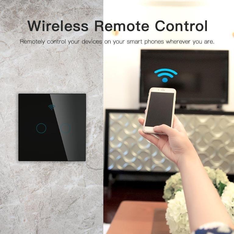 Single Fire Wifi Smart Wall 2 Gang Switch No Neutral Wire Needed [2871 ...