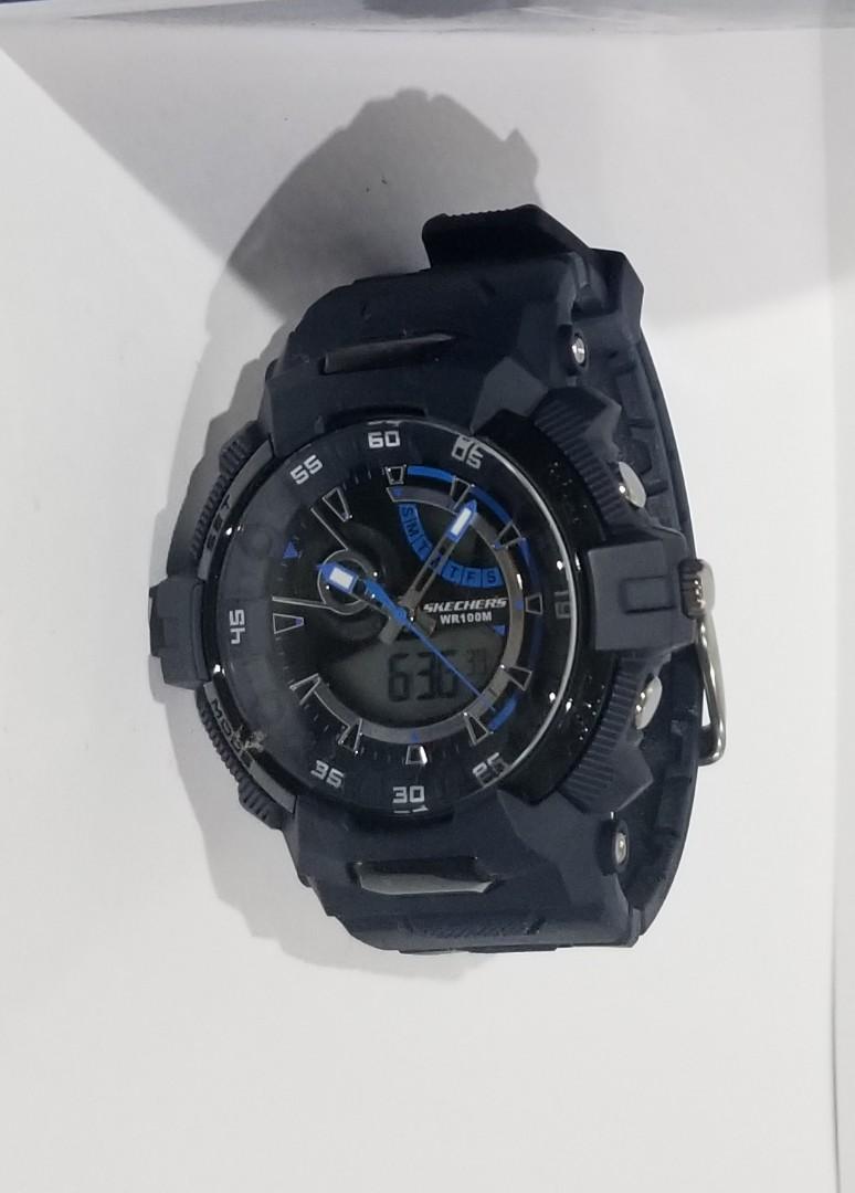 Skechers Navy Blue Digital Watch, Men's Fashion, Watches & Accessories ...
