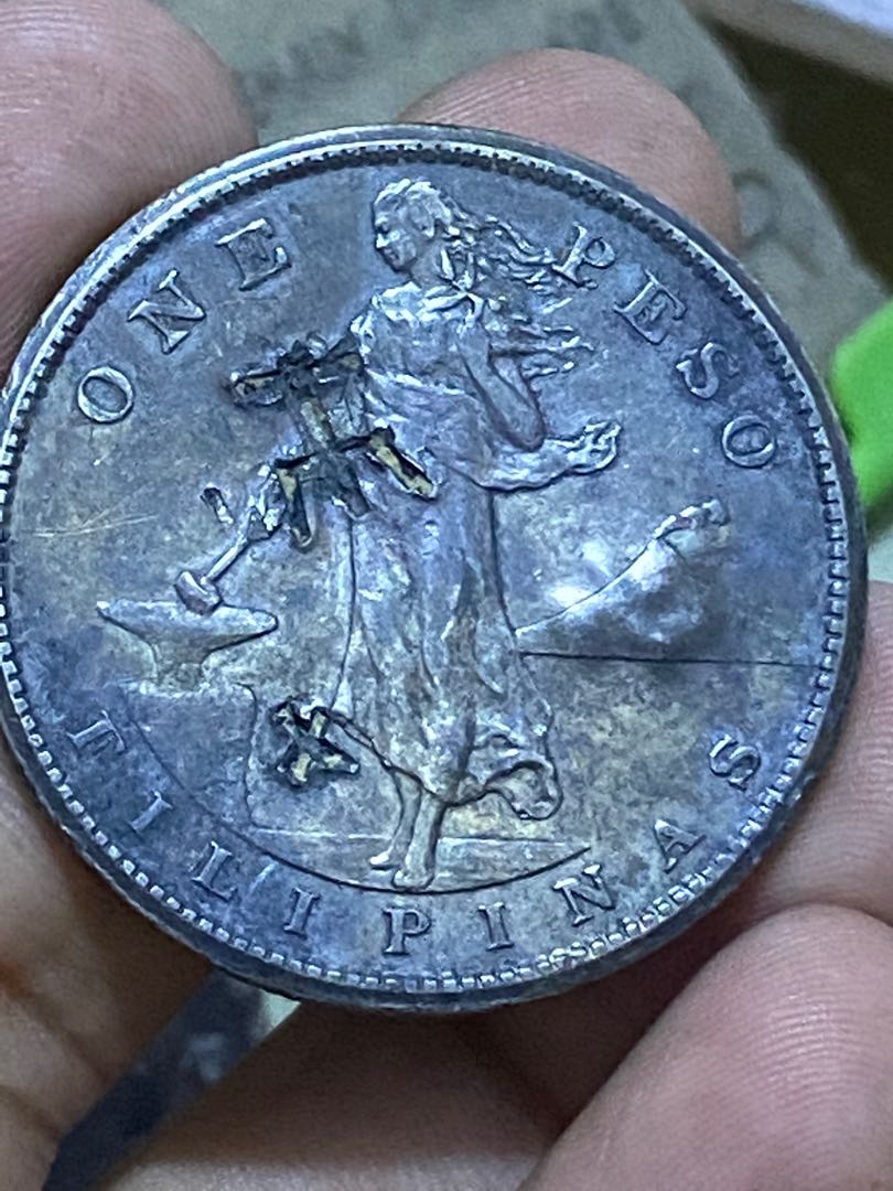 Small peso with chopmark, Hobbies & Toys, Memorabilia & Collectibles ...