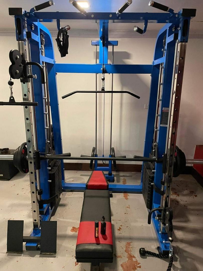 Smith machine rack, Sports Equipment, Exercise & Fitness, Cardio ...