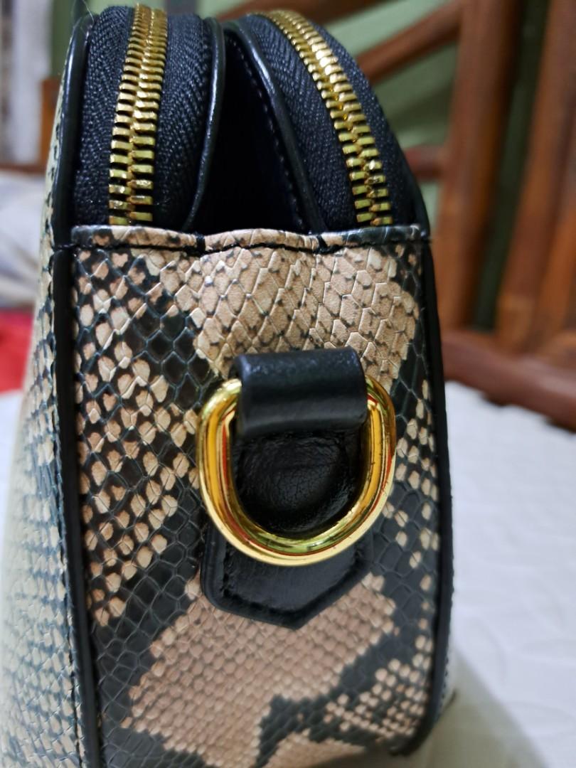 Snake skin shoulder / sling bag, Women's Fashion, Bags & Wallets ...