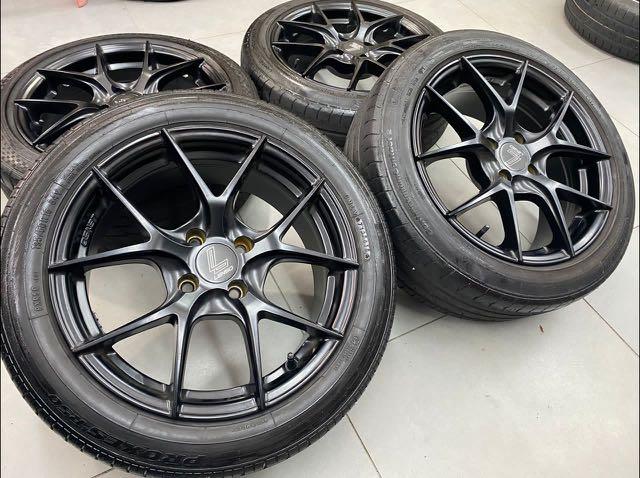 Sport Rim Original Lenso Jager Dyna 16 7JJ PCD100, Auto Accessories on ...