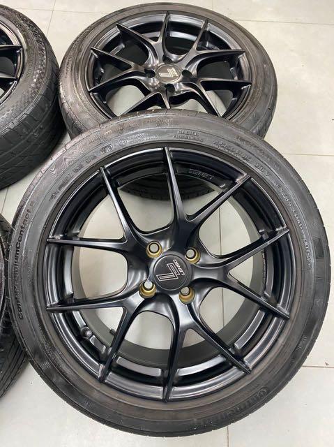 Sport Rim Original Lenso Jager Dyna 16 7JJ PCD100, Auto Accessories on ...
