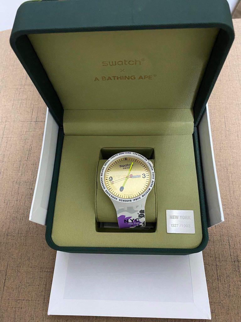 Swatch x BAPE, Luxury, Watches on Carousell